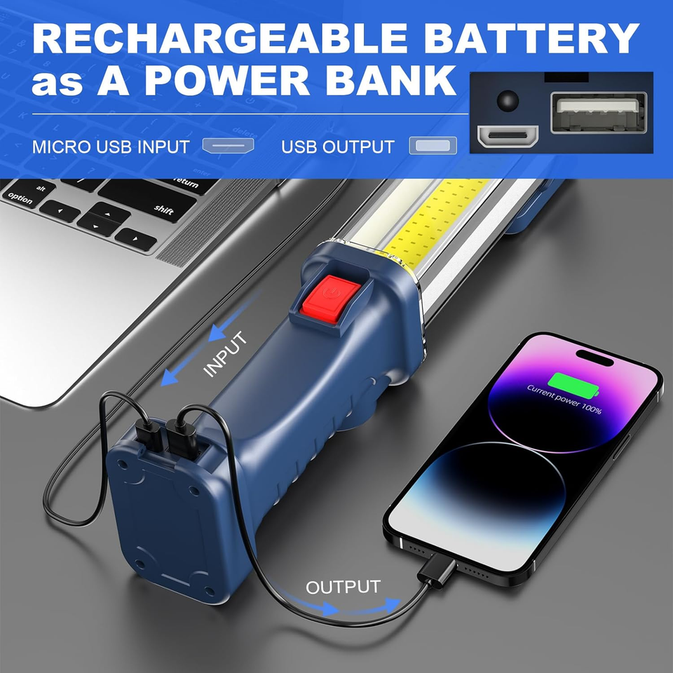 WARSUN LED Work Light Rechargeable, Portable Mechanic Trouble Light ...