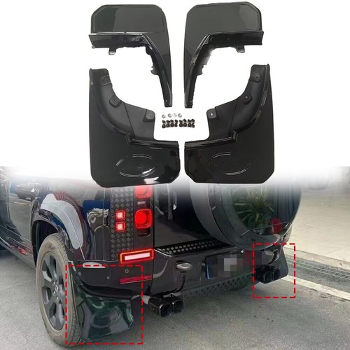 4PC Mud Flaps Mudguards Fenders Splash Guards Fits For LR Defender 90 ...