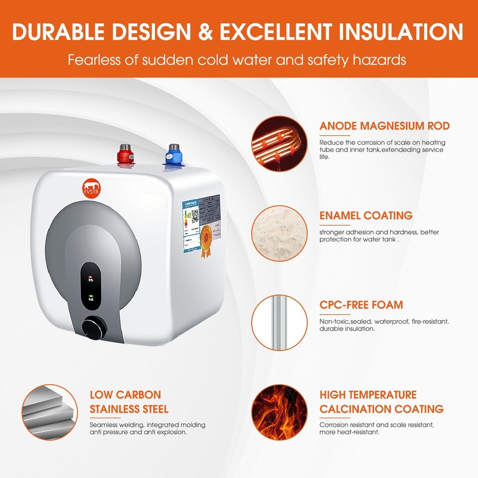 110V-120V 1.5Kw Storage Small Under Sink Tank Mini Electric Water ...