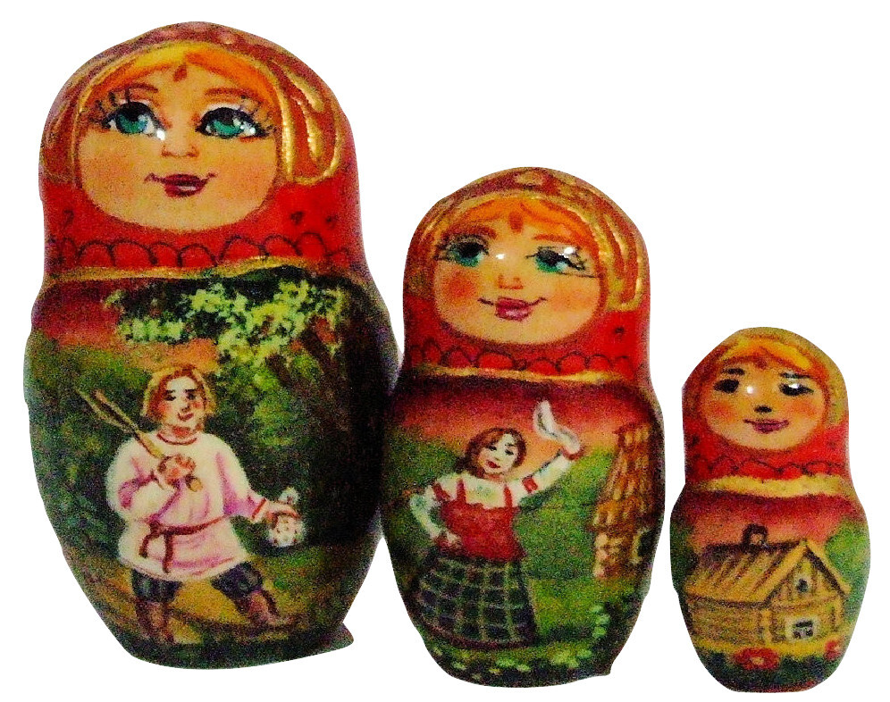 Exclusive 7pcs Russian Nesting Doll "Tale of Tsar Sultan" By L Semenova ...