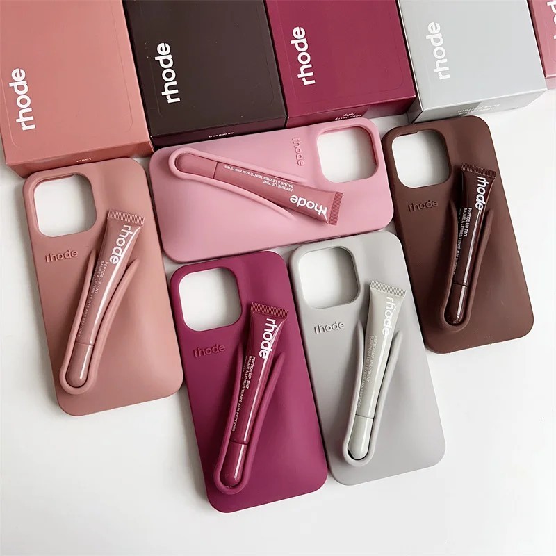 Rhode Lip Tint Phone Cases WITH Lipgloss Set IPhone 17 16 15 14 13 12 ...