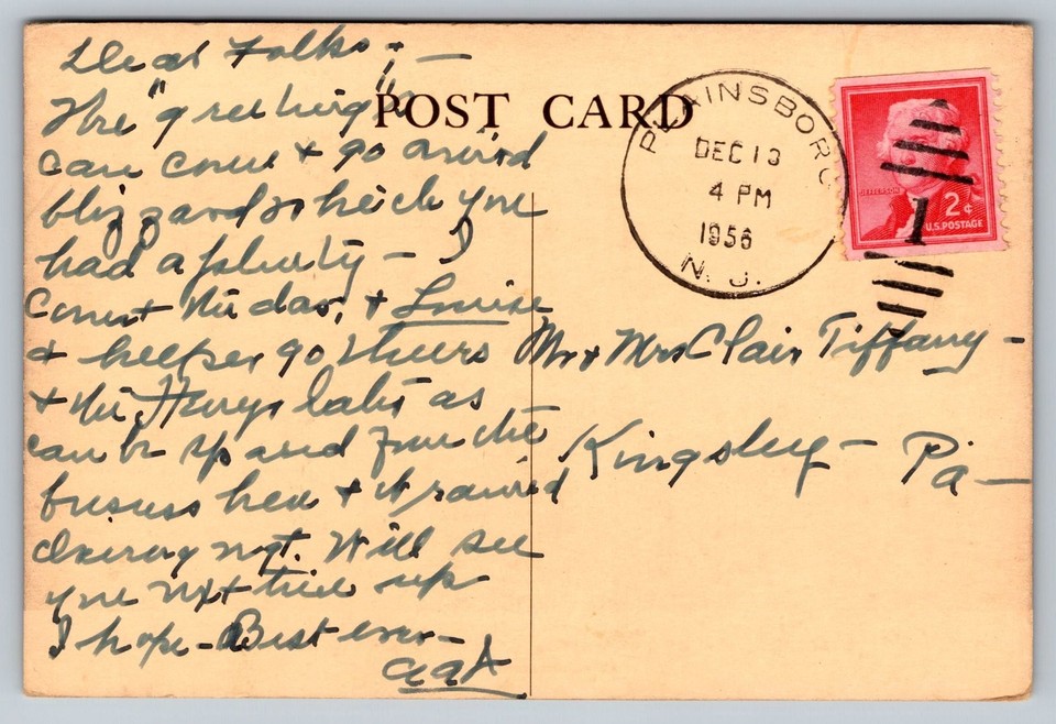 Vintage 1956 Airplane View Postcard Walker-Gordon Laboratories Farms NJ ...