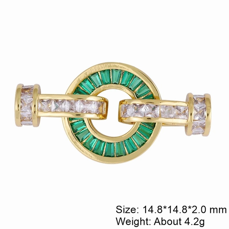 Juya 18K Gold Plated CZ Lobster Clasps – Decorative Closure Fasteners ...