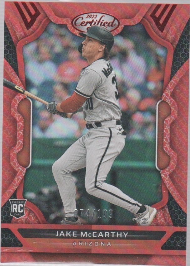 2022 Panini Chronicles - Certified Jake McCarthy #28 Red /199 (RC) for ...