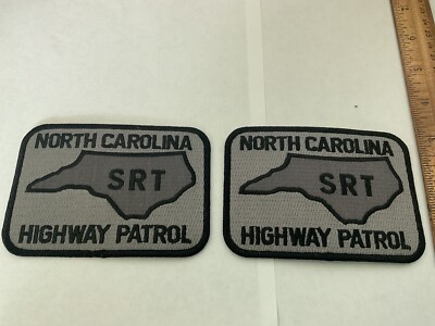 North Carolina SRT Highway Patrol size collectable Patch Set New and ...