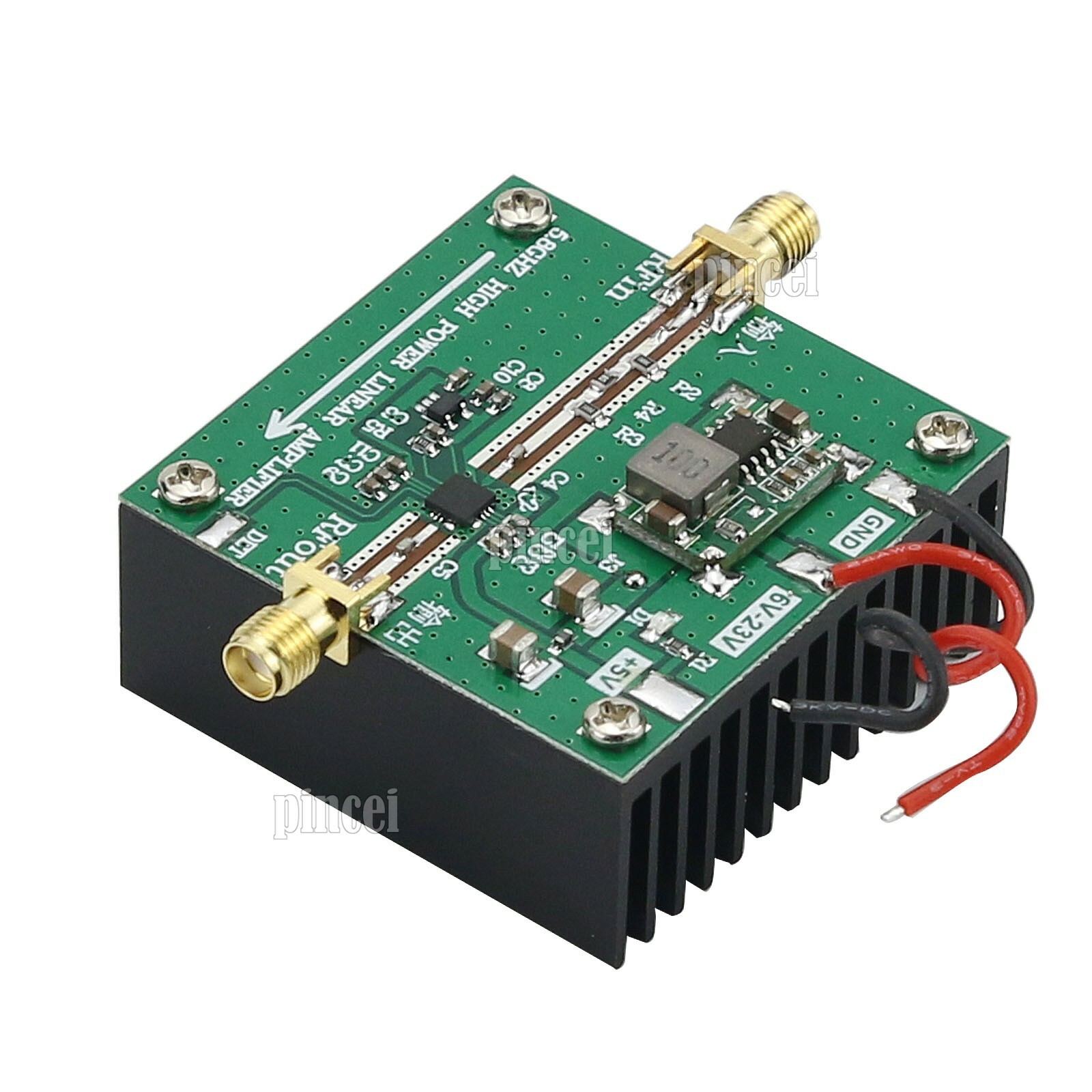 5.8G 2W Signal Amplifier RF Power Amplifier For FPV Video Transmission ...