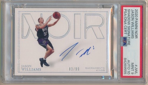 JASON WILLIAMS 2020/21 PANINI NOIR SHADOW AUTOGRAPH SP AUTO #/99 PSA 9 ...
