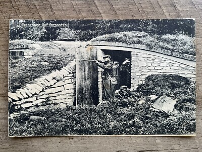 WWI WW1 French Soldiers Outpost - Antique Postcard | eBay