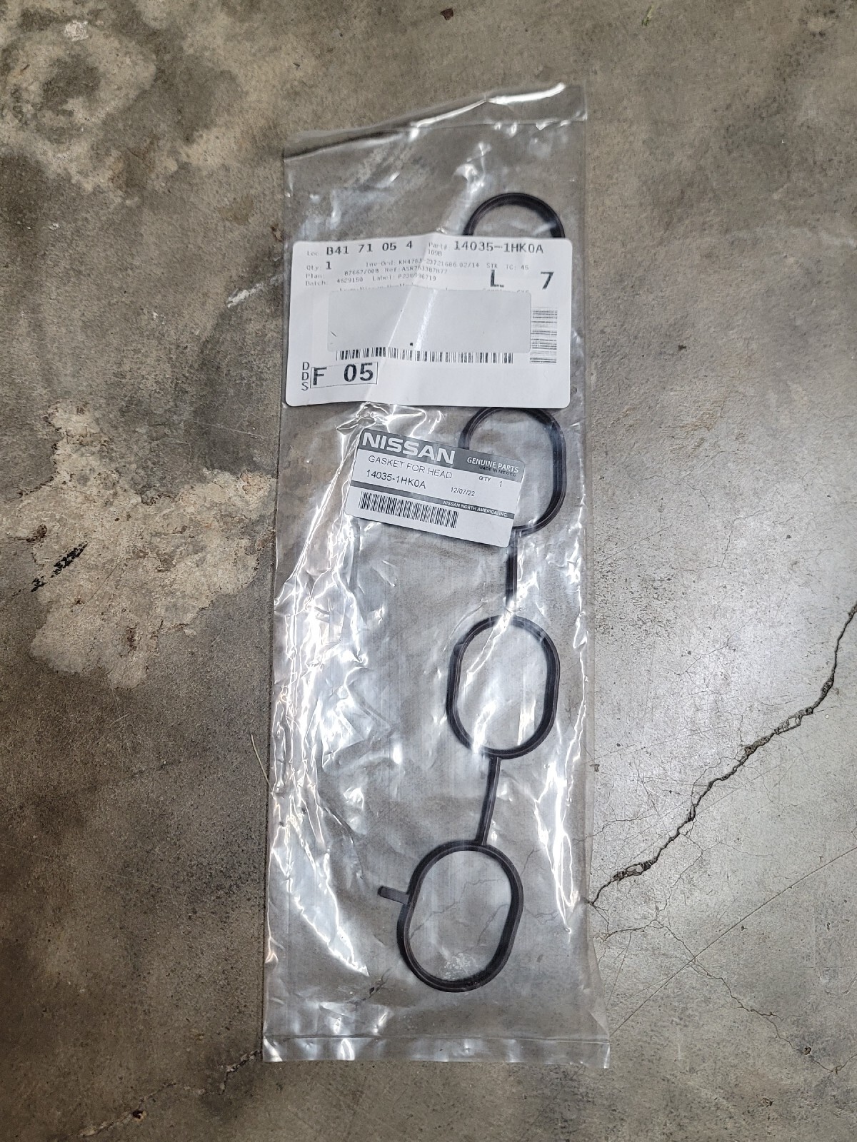 Nissan 140351HK0A Genuine OEM Intake Manifold Gasket for sale online | eBay