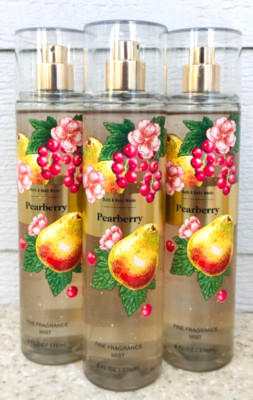 3 Bath & Body Works PEARBERRY Fine Fragrance Mist 8oz LOT/SET of 3 | eBay