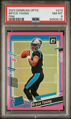 2023 PANINI DONRUSS OPTIC PINK #213 BRYCE YOUNG ROOKIE RC PSA 8 | eBay