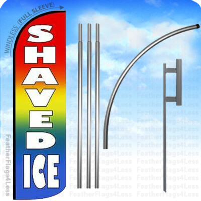 SHAVED ICE - WINDLESS Swooper Flag KIT Feather Shaved Ice Sign ...