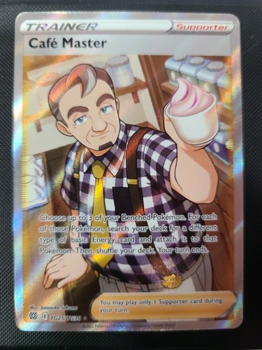 Cafe Master Brilliant Stars Full Art Trainer TG25/TG30 English Pokemon ...