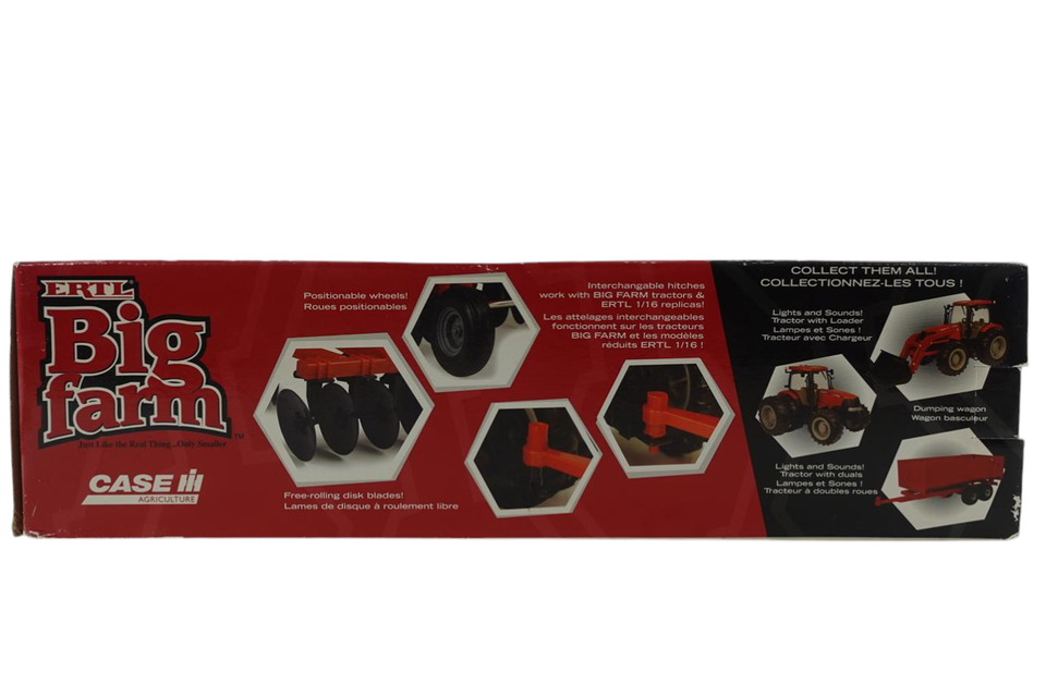 Ertl NIB Big Farm Case IH 530B Disk Ripper Tillage Tractor Implement 1/ ...
