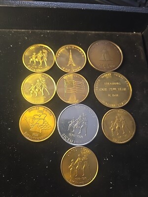 1776-1976 Bicentennial Vintage Tokens Lot Of 10 Coin Shops ...