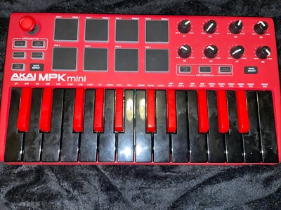 Akai MPK Mini MK3 25 Key Electronic Keyboard - Black/Red/White ...