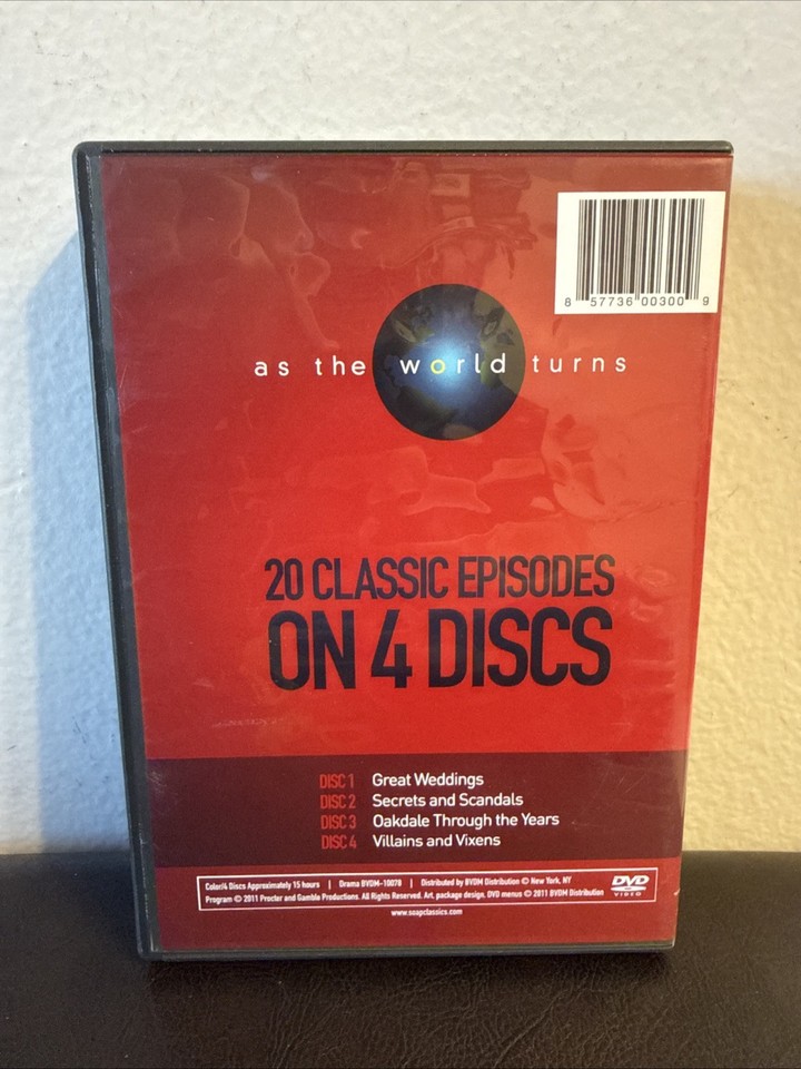 As the World Turns – 20 Classic Episodes DVD Set (4 Discs) | eBay