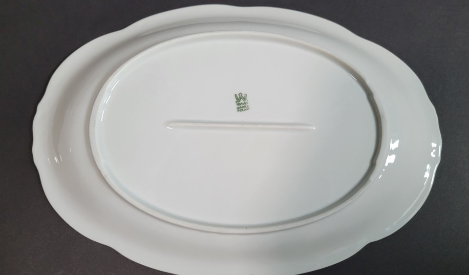 Vintage Wawel fine china Moss Rose Pattern Serving bowl and platter | eBay