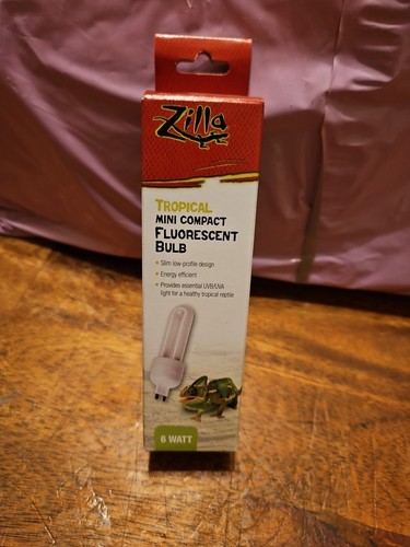 Zilla Mini Compact Fluorescent Bulb - Tropical - G9 socket - 6 watt | eBay