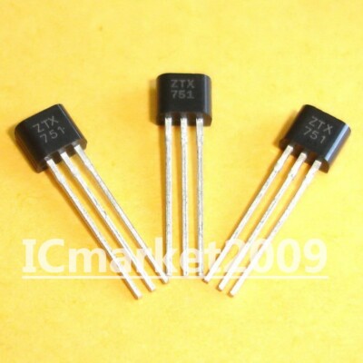 50 PCS ZTX751 TO-92 ZTX 751 Power Transistors PNP | eBay