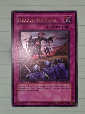 Yugioh! LP Hidden Soldiers - SP02-EN003 - Ultra Rare - Limited Edition ...