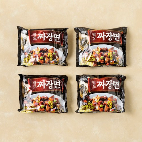 Paldo Fun&Yum Jjajangmen Korean Black Bean Paste Ramen Noodle 7.16oz ...