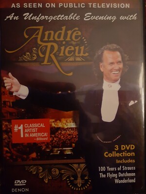 ANDRE RIEU: AN UNFORGETTABLE EVENING WITH ANDRE RIEU 3 DVD SET 2011 PBS ...