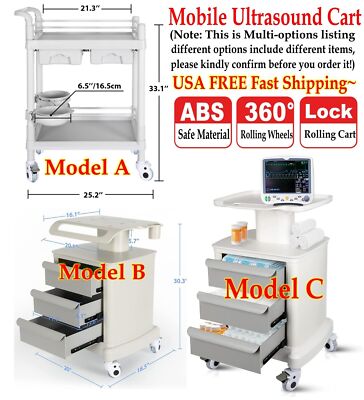 Mobile Ultrasound Cart for Ultrasound Imaging Scanner Medical Trolley ...