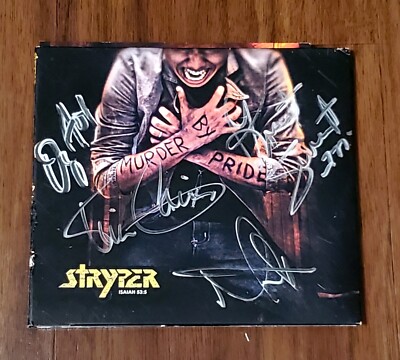 Stryper full band signed Autographed Murder by Pride CD Michael Sweet ...
