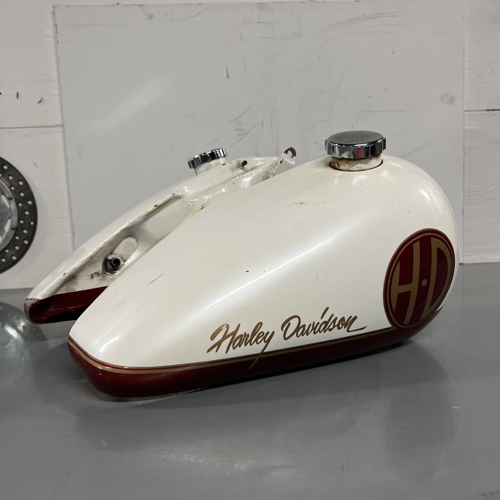 1971-1983 Harley Davidson Shovelhead 5 Gallon Split Tanks Gas Tank FX ...
