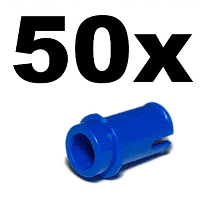 NEW LEGO - Technic - Pins - Pin 1/2 Blue x 50 | eBay