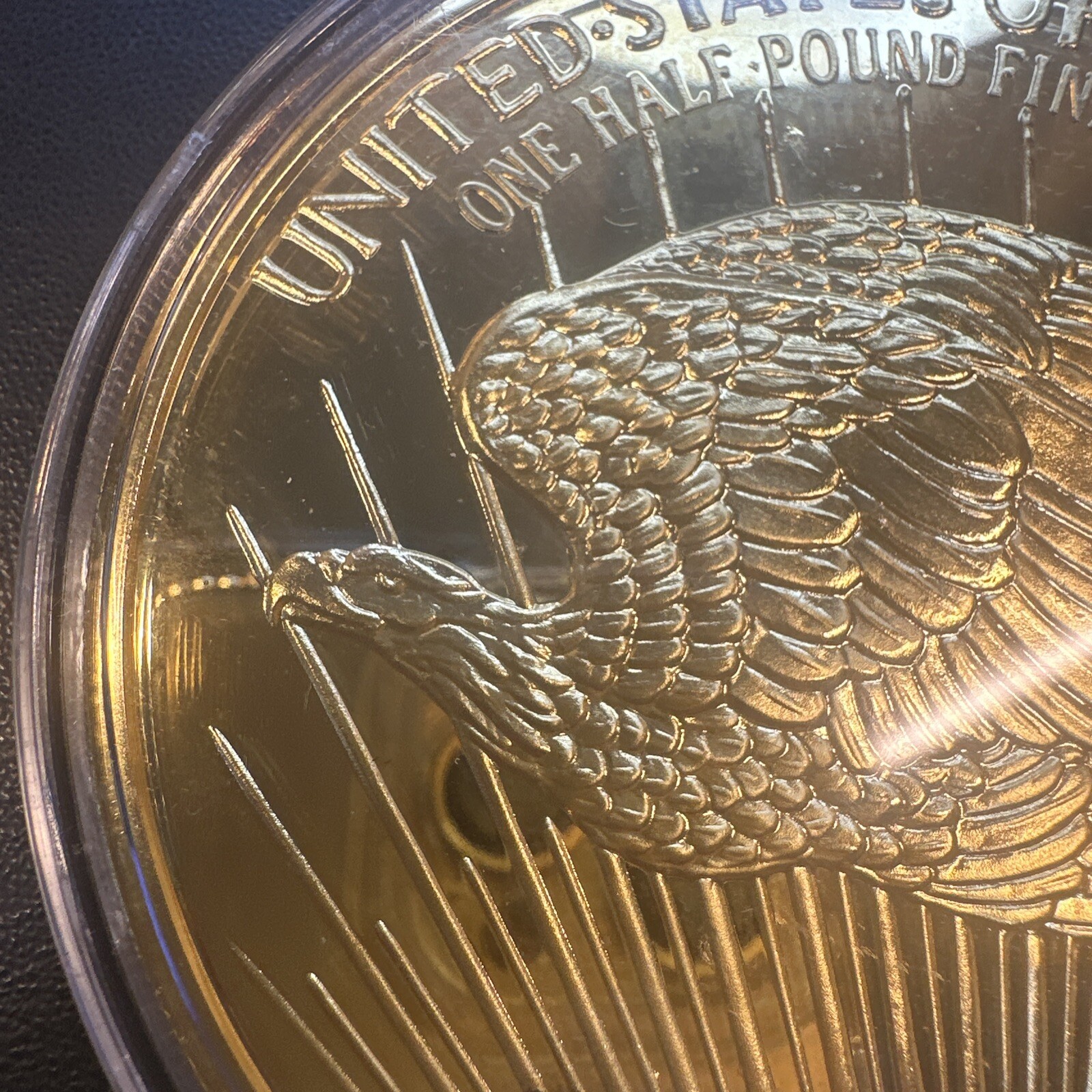 1994 Washington Mint Giant Half Pound .999 Silver Proof Golden Eagle 8 Troy Oz | eBay