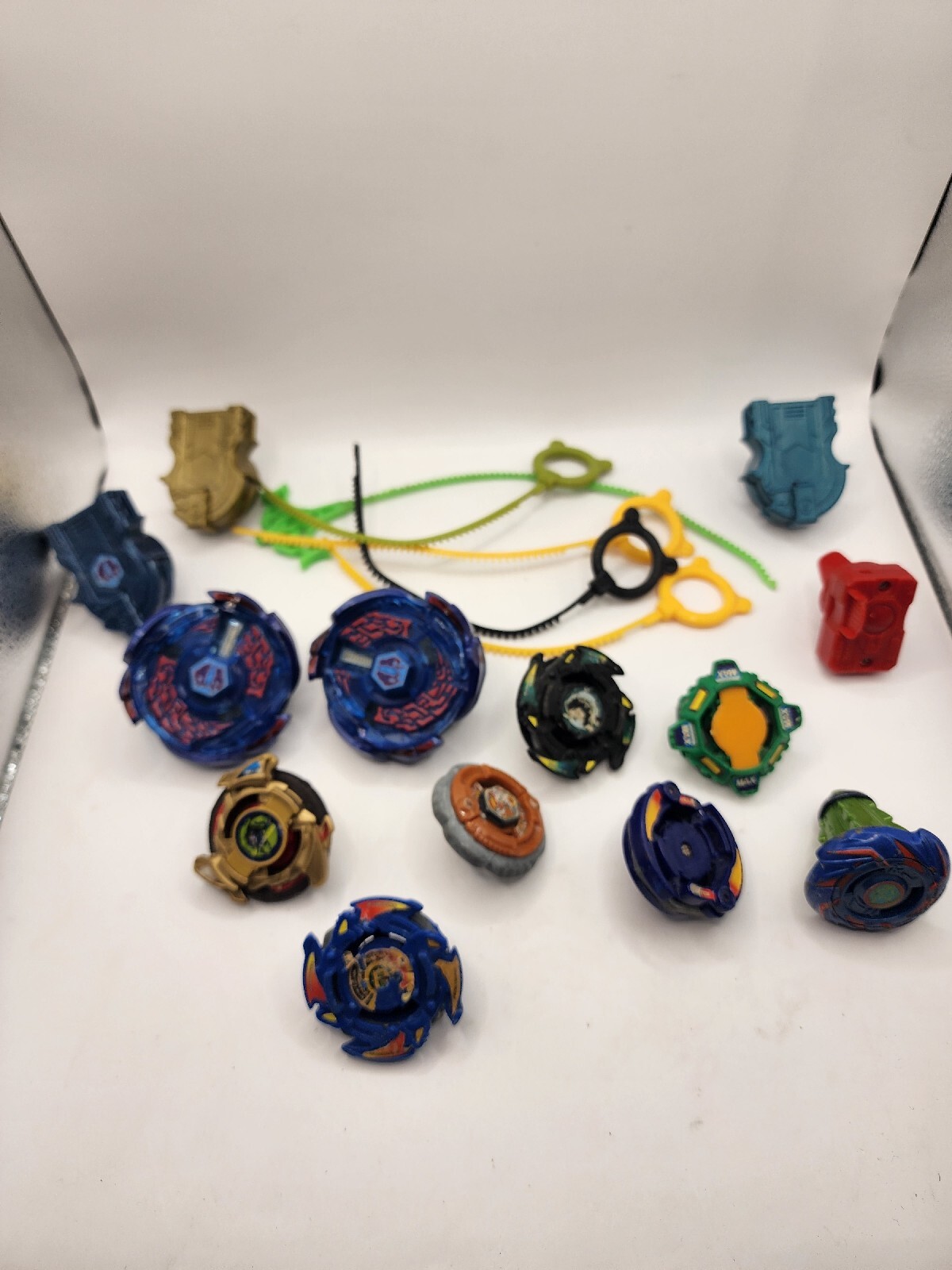 Beyblade Lot Bayblades Launchers and Parts Preowned Condition 2010-2011 ...