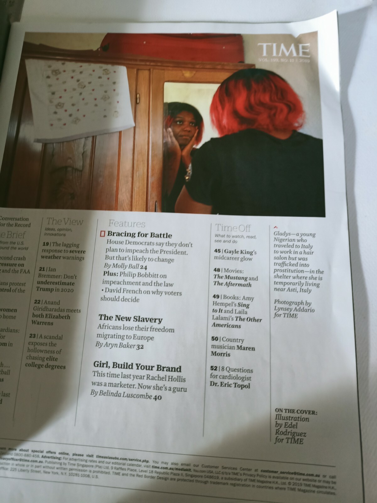 Time Magazine Vol 201 March 2019 - US Democrat impeach politics Free ...