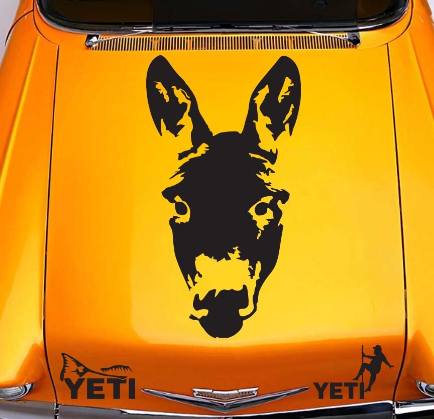 - Jackass Donkey Face Mule Country Horse Cowboy Cowgirl Ride Sticker ...