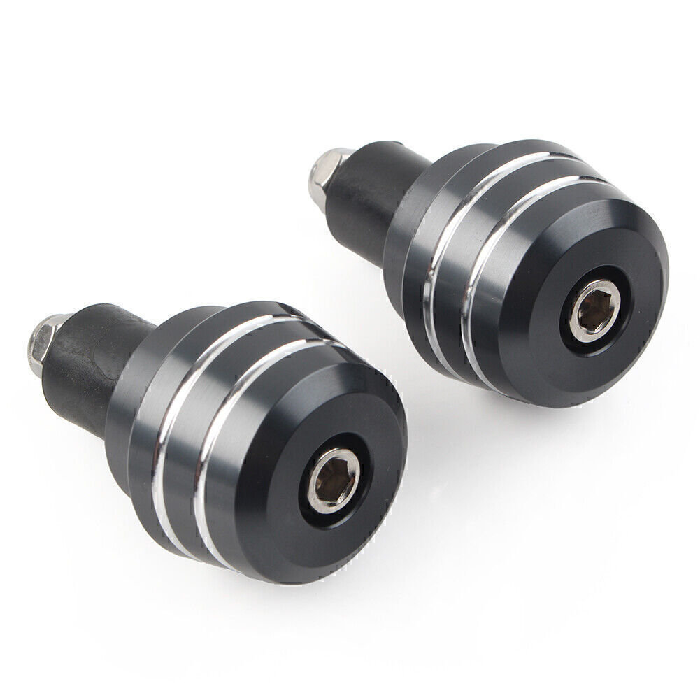 Gray CNC Handle Bar Ends Vibration Reducing Plugs For Yamaha NMAX 125 ...