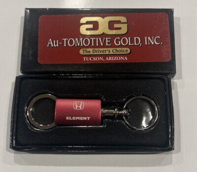 HONDA ELEMENT Chrome Red Burgundy Aluminum Valet Keychain Licensed | eBay