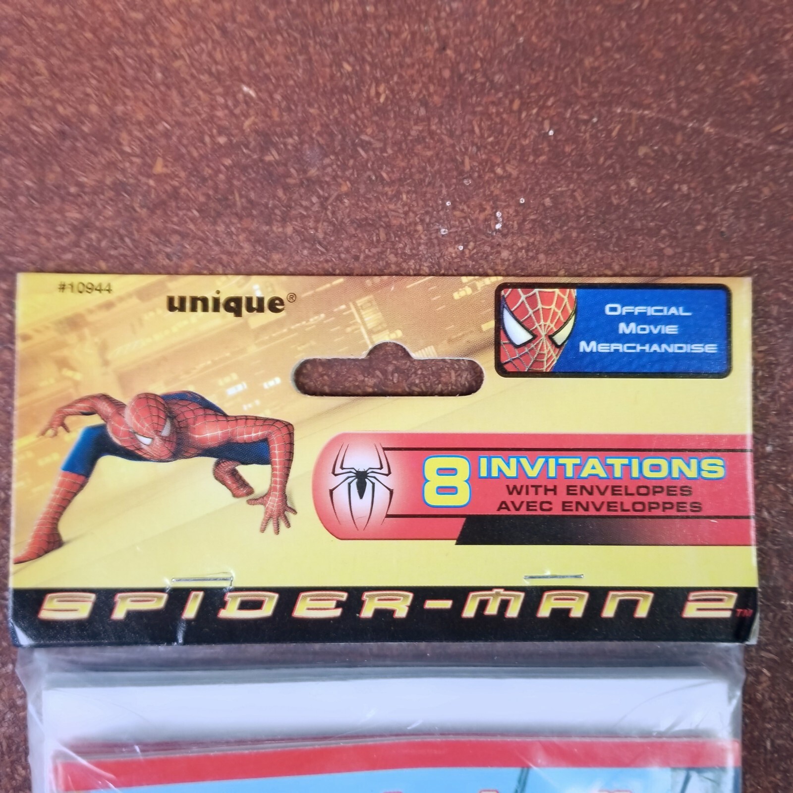 8 MARVEL SPIDER-MAN 2 INVITATIONS PARTY GUEST / ENVELOPES WEB 2004 for ...