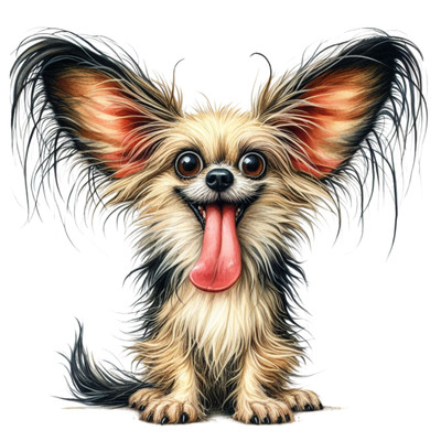Adesivo divertente cane pazzo 9 x 9 cm fumetto cane sticker motivo ...