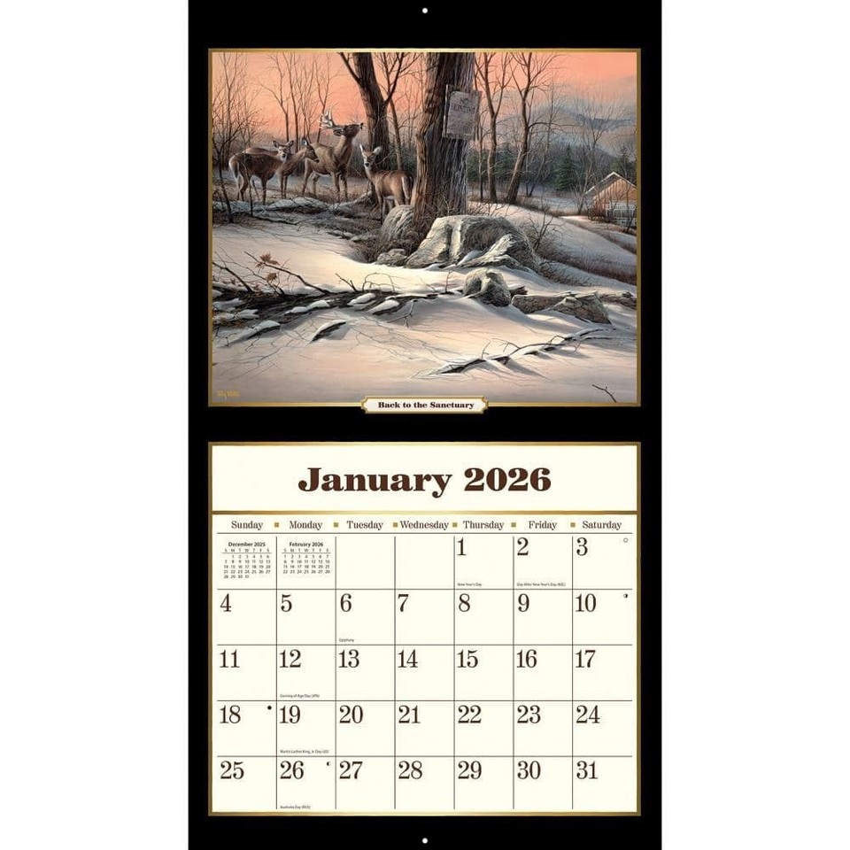 Lang Terry Redlin 2026 Wall Calendar – 12-Month Calendar | eBay