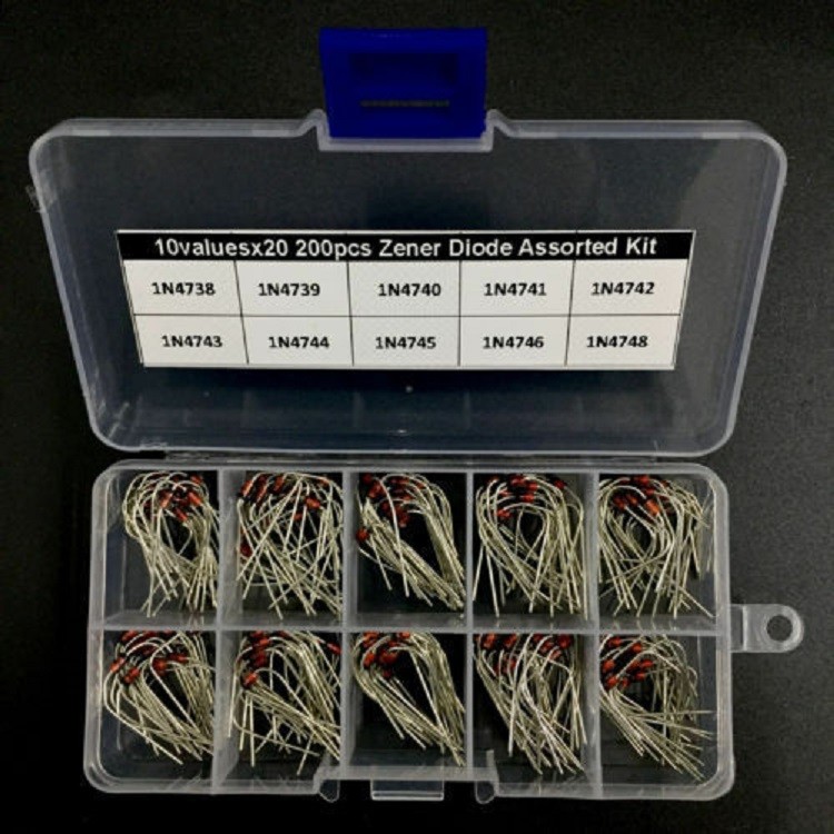 8.2V~22V/1W Wholesale 10*20 Values 1W Zener diode Assorted Kit 1N4738 ...