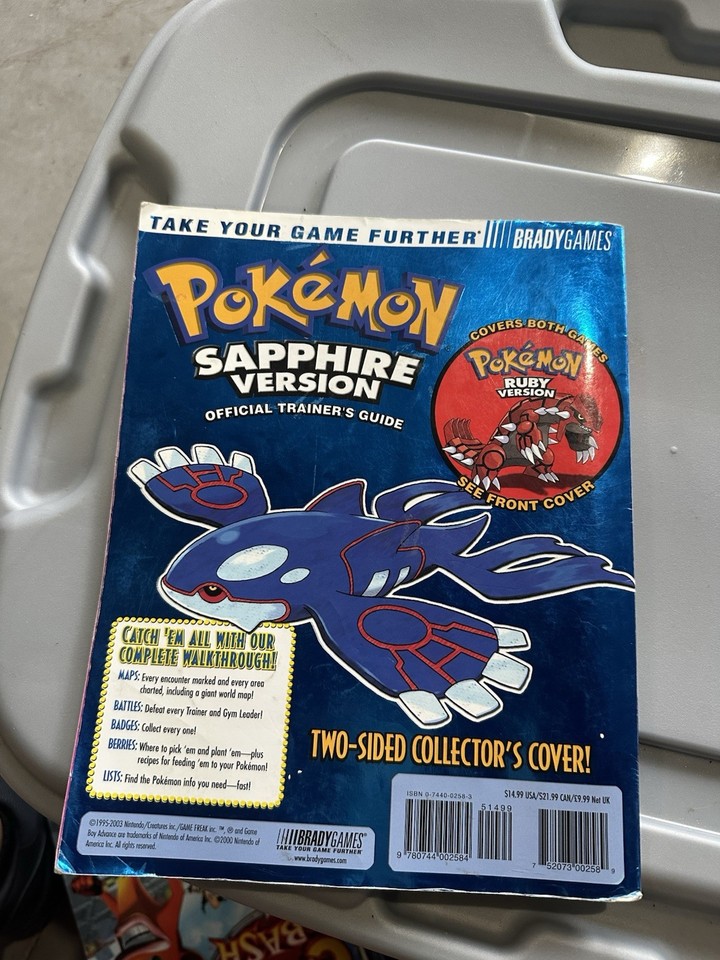 Pokemon Ruby & Sapphire Official Trainer’s Guide | Brady Games | eBay