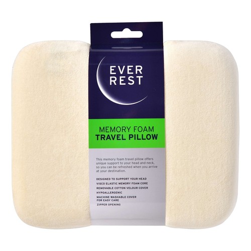 NEW Ever Rest Memory Foam Travel Pillow By Spotlight | eBay Australia