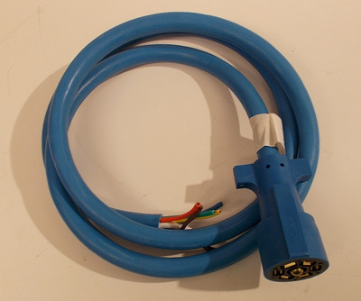 Arctic Blue 7 Way Trailer RV Cord Cold Weather Wire Double Connector ...