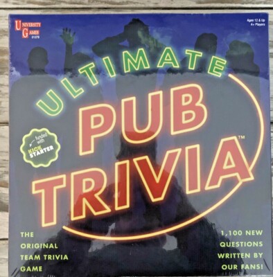 University Games Ultimate Pub Trivia- The Original Team Trivia Game ...