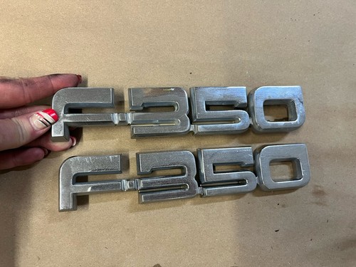 87-91 Ford Truck F350 Emblems Pair 1987-1991 OEM | eBay