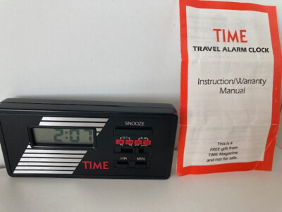 Vintage Time Magazine Digital Travel Alarm Clock Promotional Giveaway ...