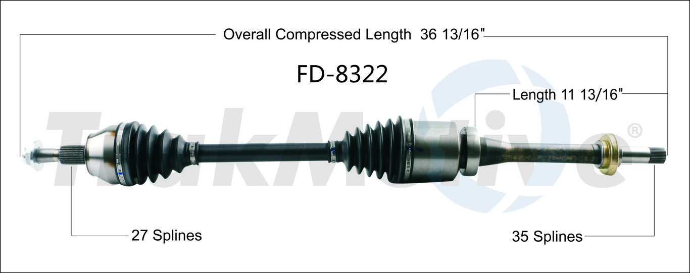 SurTrack FD-8322 CV Axle Shaft | eBay