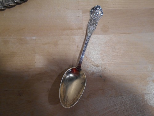 5 1/2" Sterling Silver Spoon Daniel Boone Kentucky Two Men Shaking ...