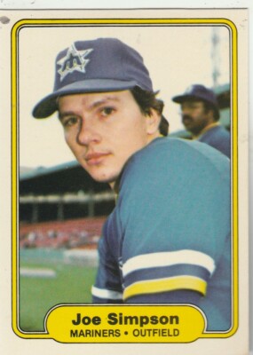 FREE SHIPPING-MINT-1982 Fleer #518 Joe Simpson Mariners PLUS BONUS ...